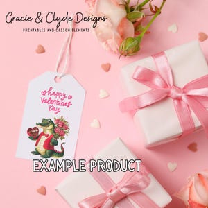 Romantic Alligator Valentine PNG, Valentine's Day Clipart, Hearts ...