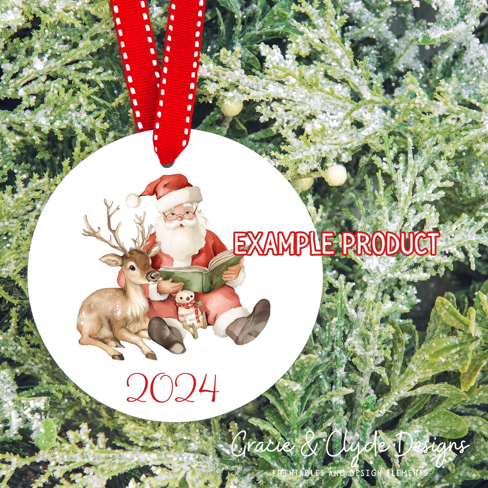 Storytime With Santa and Friends Clip Art, Christmas PNG, Christmas ...
