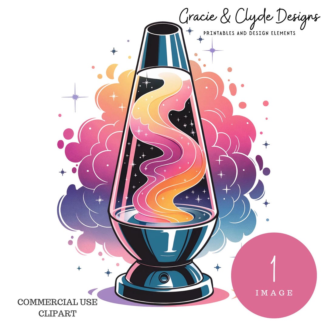 Lunar Lava, Retro Lava Lamp Clipart, PNG, Cosmic Psychedelic Aesthetic ...