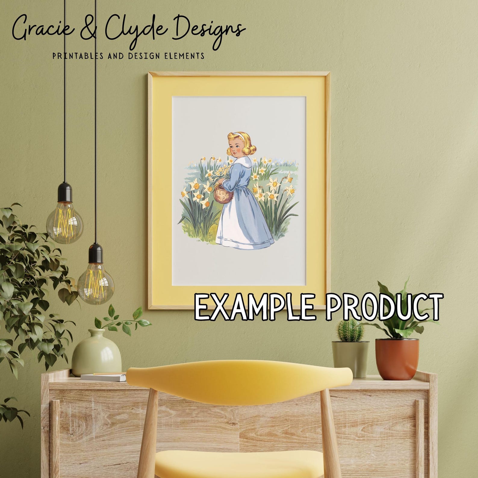 Vintage Spring Garden Clipart Set, Collection of Retro Floral and ...