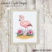 Tropical Flamingo Clipart | Cute Pink Flamingo PNG | Summer Beach ...