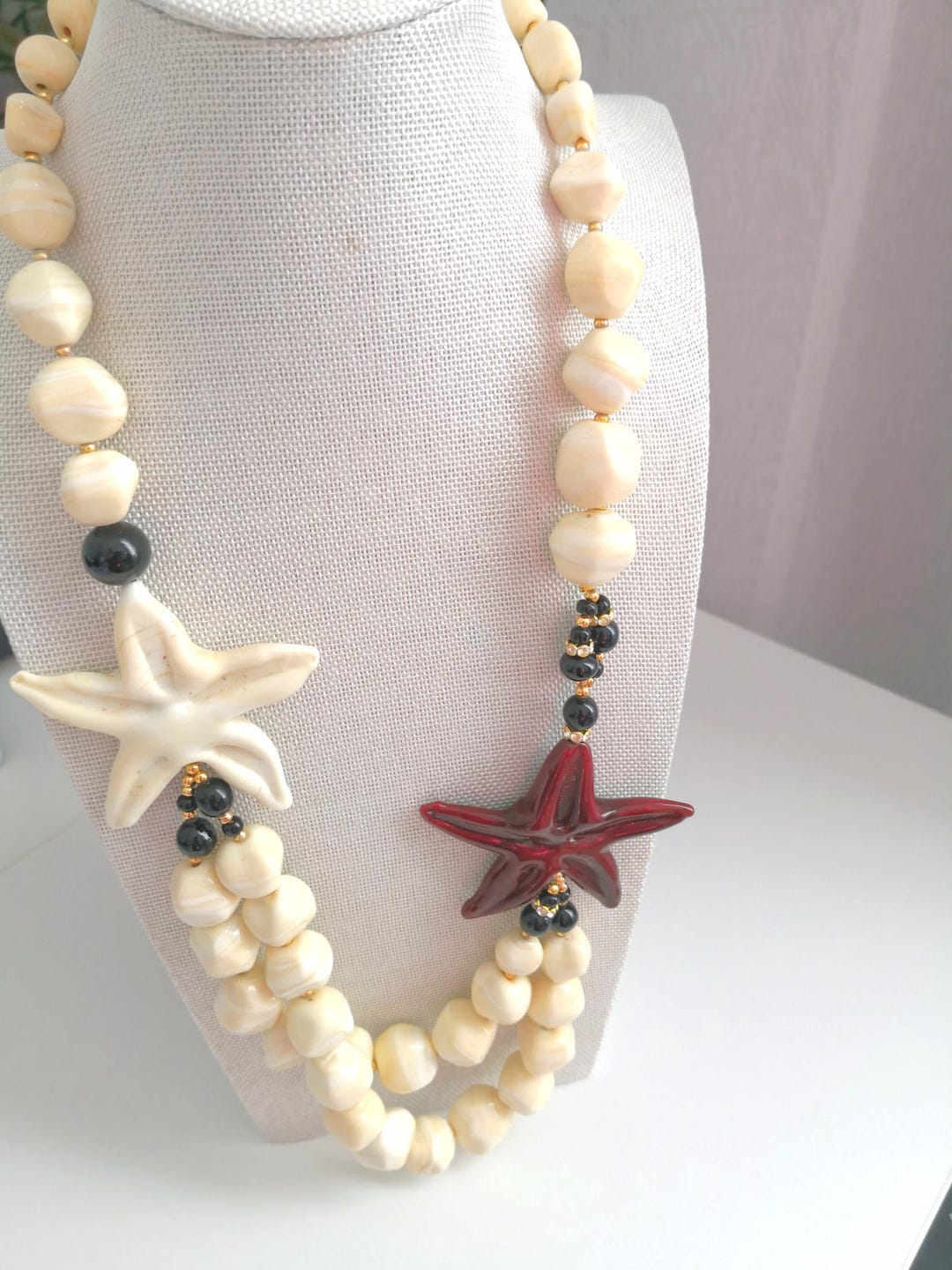 Murano Glass Chunky Starfish Necklace - Etsy