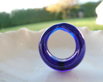 Blue Glass Ring - Etsy