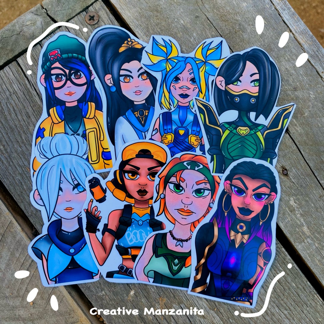 Valorant Stickers Set A, Creative Manzanita Stickers, Sticker killjoy ...