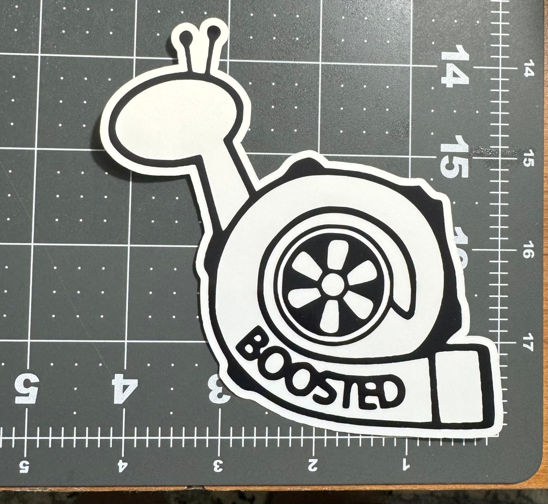 Boosted Snail White Vinyl Sticker Decal - Etsy