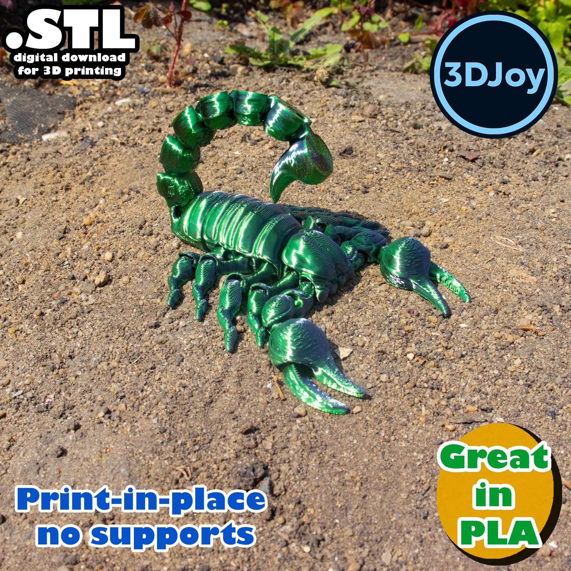 Scorpion, STL, Print in Place, No Support, PLA, 3D Joy Store - Etsy