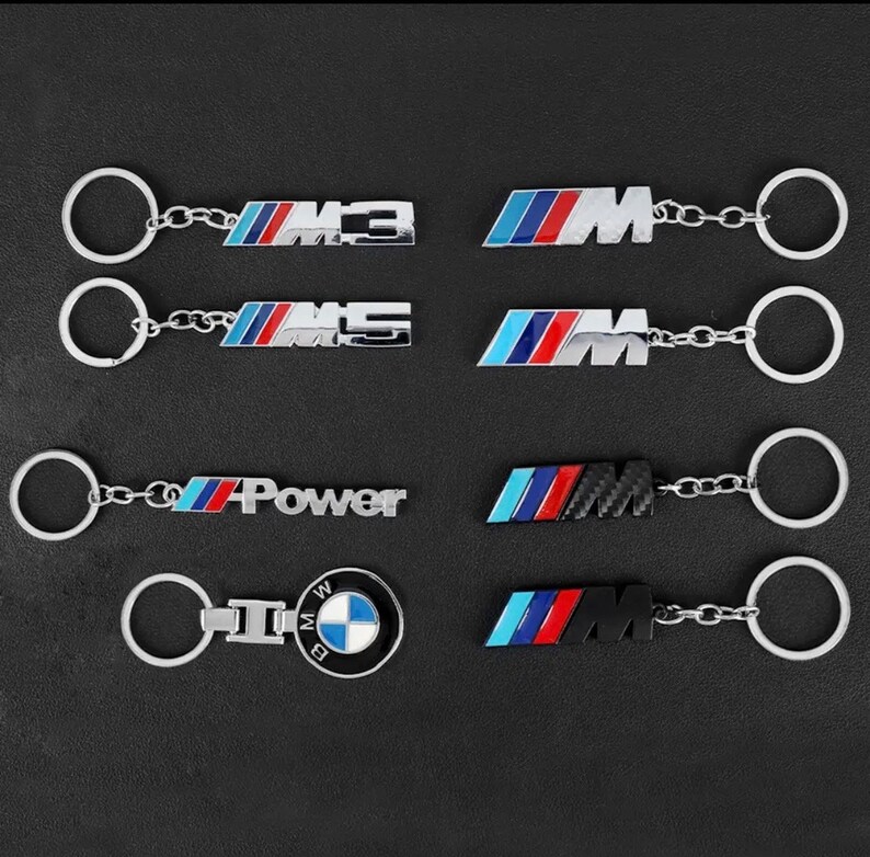 BMW Keychain Metal Emblem Style Keyring Car Motorcycle Accessories ...