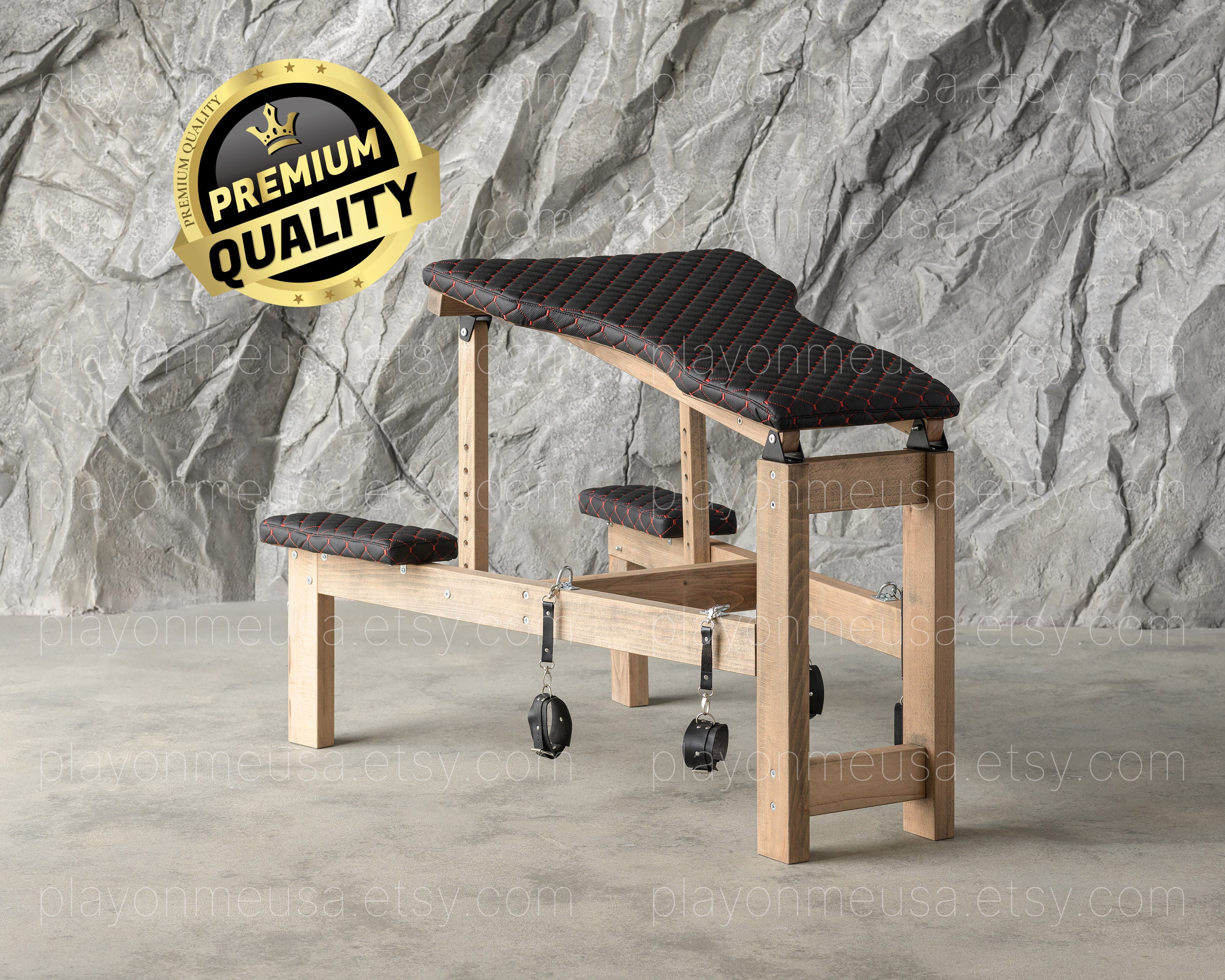 Adjustable Spanking Bench With Handcuffs, BDSM Furniture, Sex Furniture ...