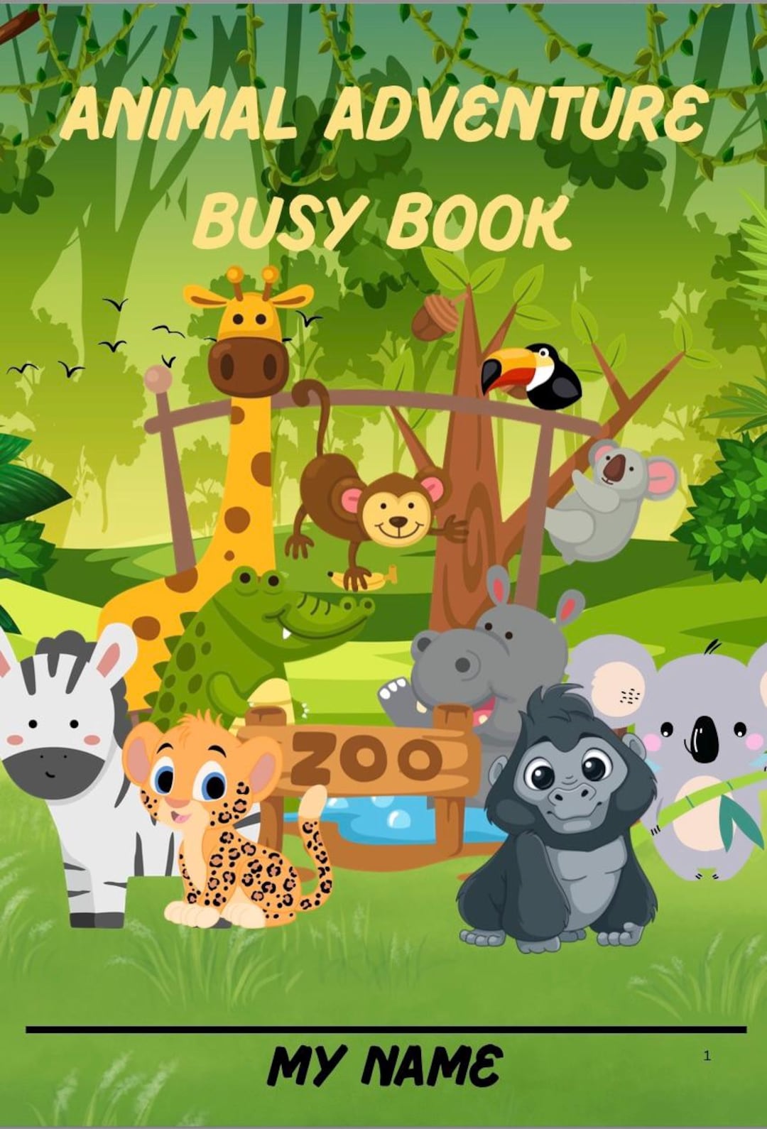 Animal Adventure Busybook - Etsy