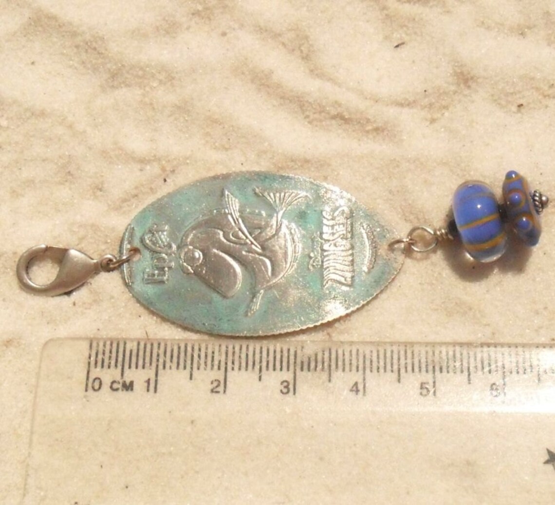 Lampwork Pressed Quarter Dory Epcot Disney Artisan Handmade | Etsy