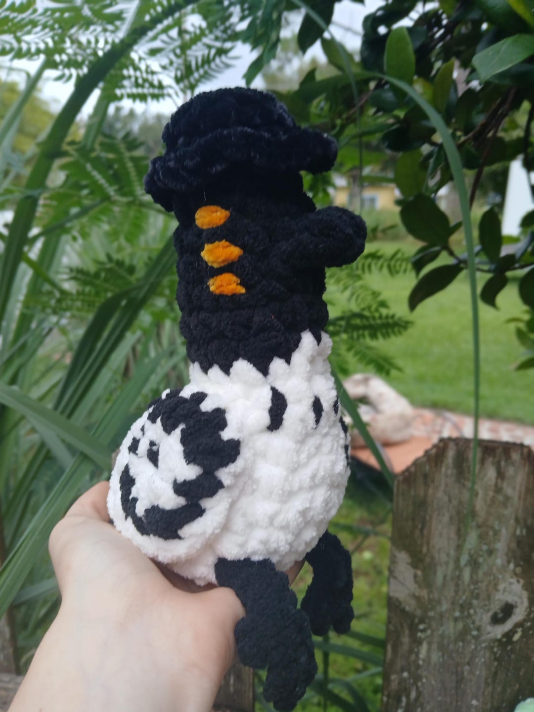 Sussie the Magpie Plushie: Handmade Stuffed Animal - Etsy