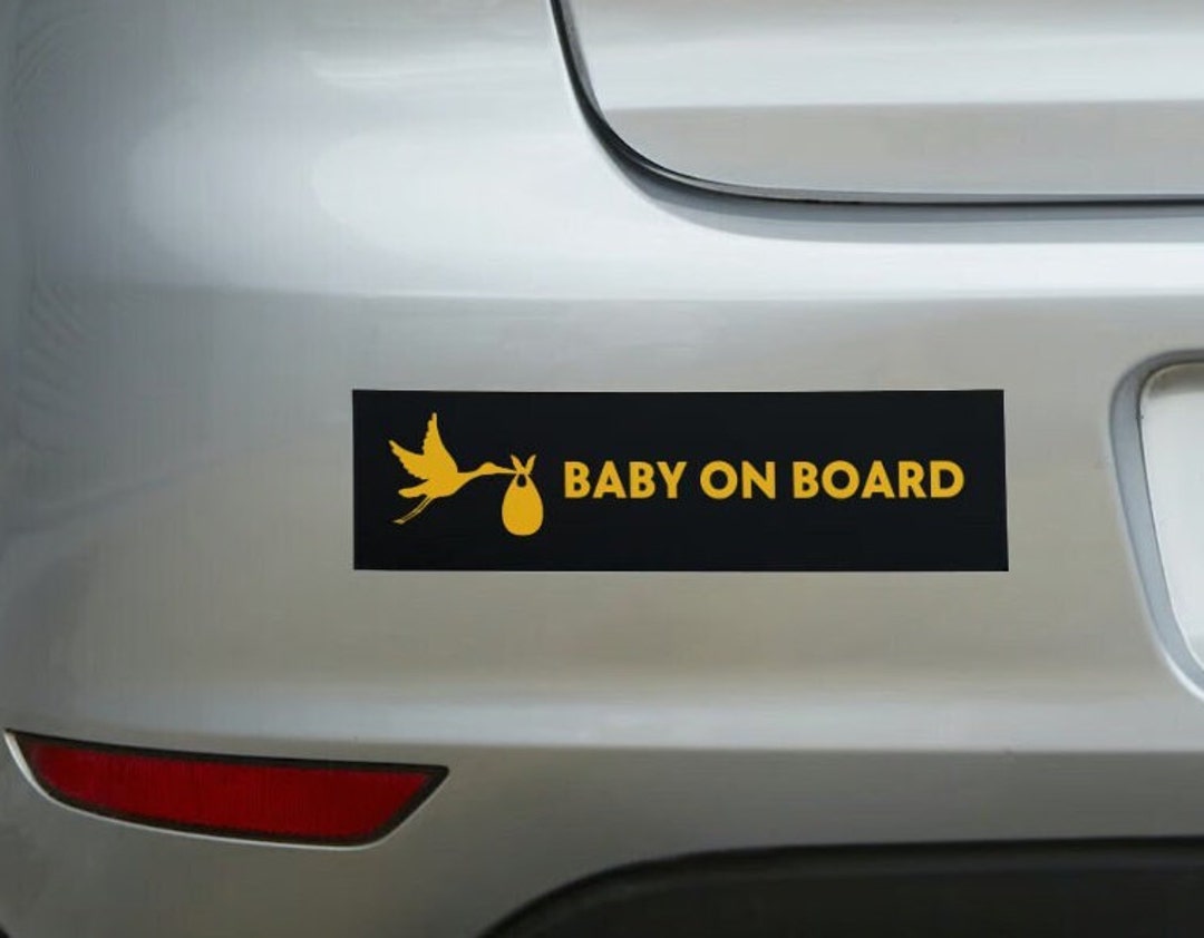 Baby on Board Bumper Sticker Template - Etsy
