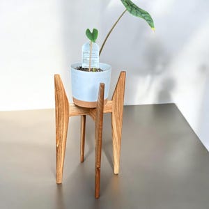 Handcrafted Wood Plant Stand Modern Minimalist Indoor Planter Holder - Etsy