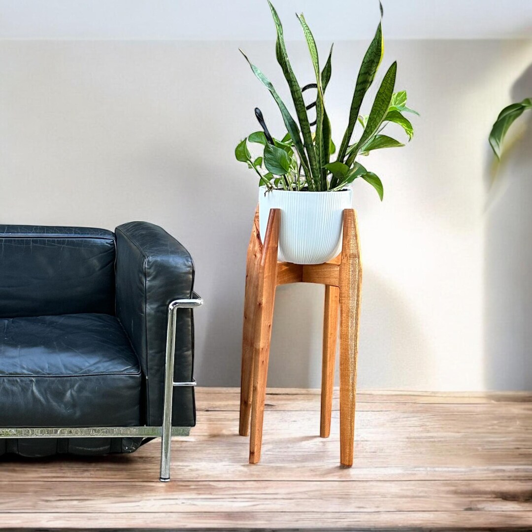 Plant Stand Indoor Mid Century Modern Large Planter - Etsy
