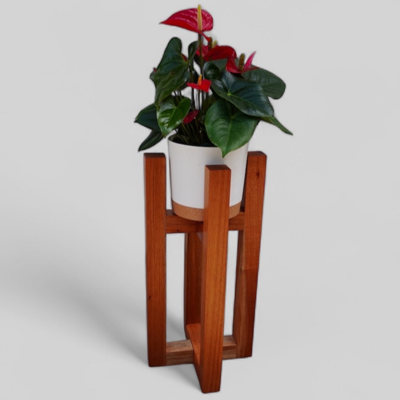 Tall Wooden Plant Stand, Planter Stand, Wooden Pedestal, Garden Stand ...