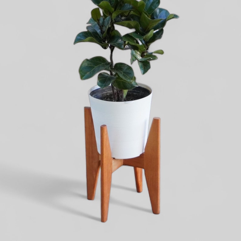 Heavy Duty Handmade Wooden Plant Stand, Modern Plant Stand, Tiered ...