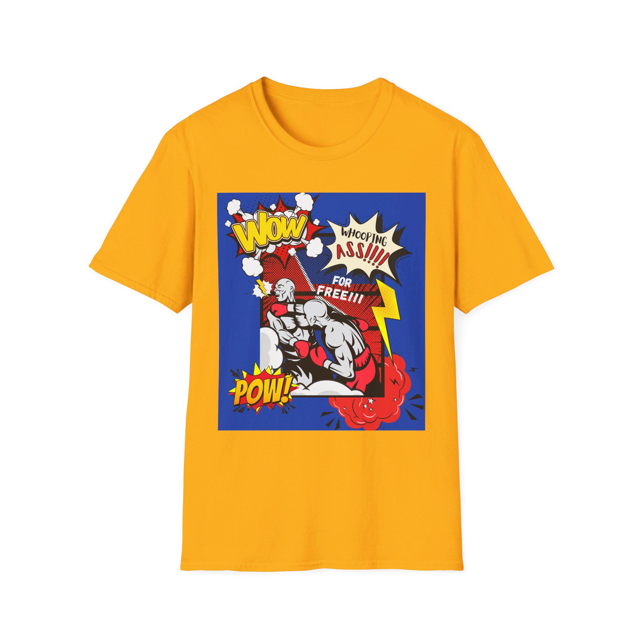Catch A Beatdown for Free Funny Cartoons Comic Beatdown Boxing T-shirt ...