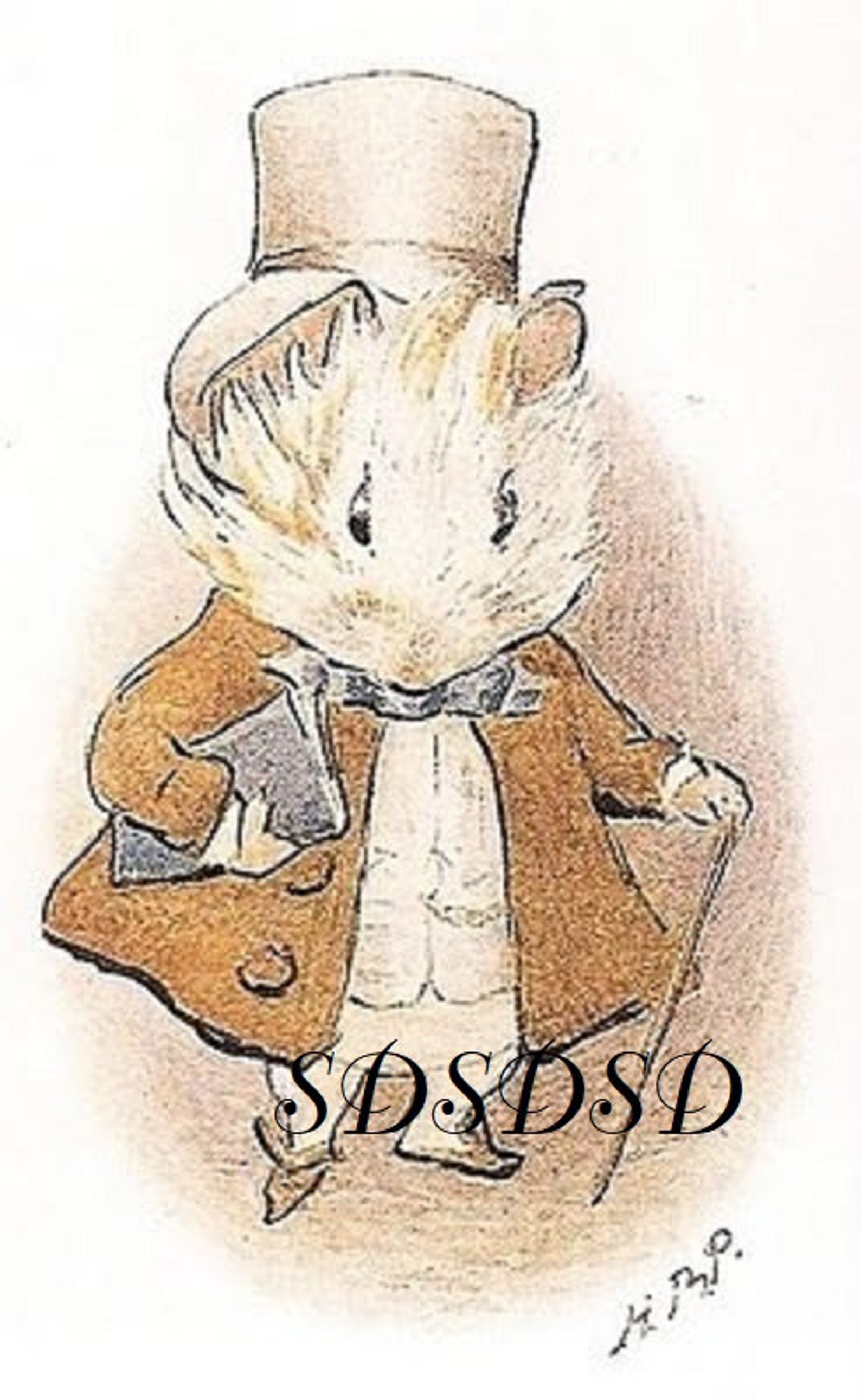 Beatrix Potter Mouse Top Hat*multi Sizes*pillows*sachets*door Dazzler ...