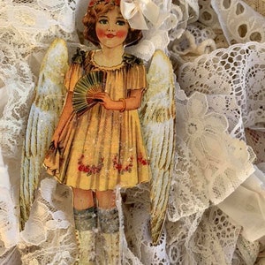 Angel*paper Doll Ornament*christmas Any Time Mary Catherine Paper Doll ...