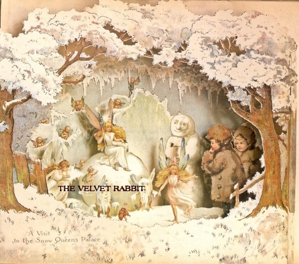 Christmas Fabric Block 8x10 Inches,the Snow Queen Palace,fairies and ...