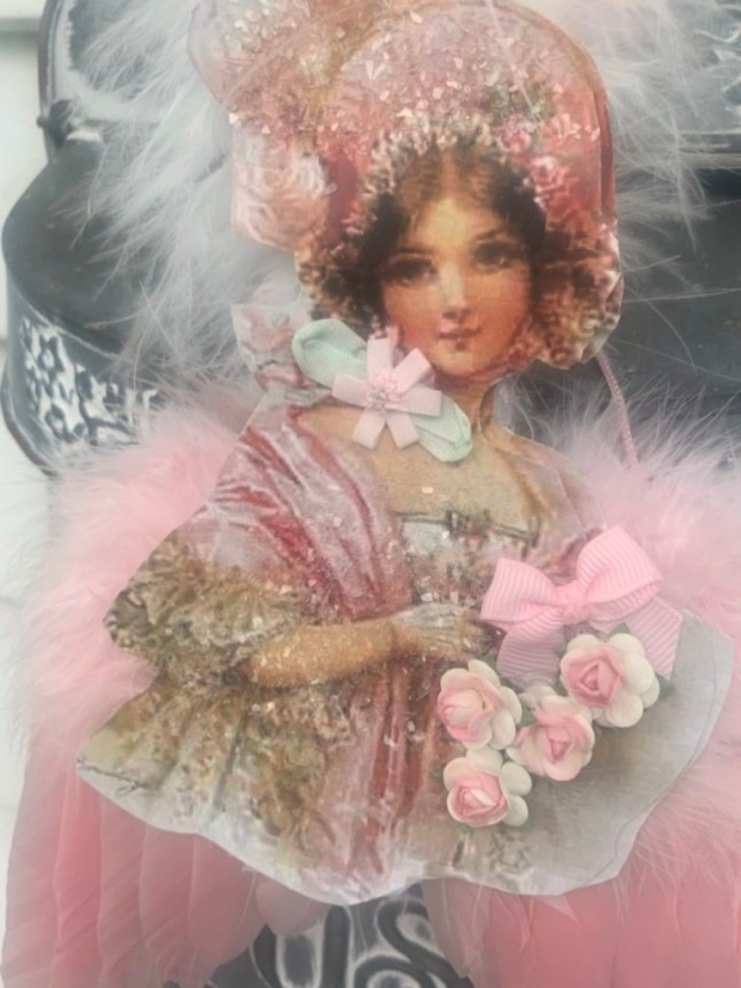 Angel*alyssa*christmas*anytime*ornament*fir or Feather Tree*home Decor ...