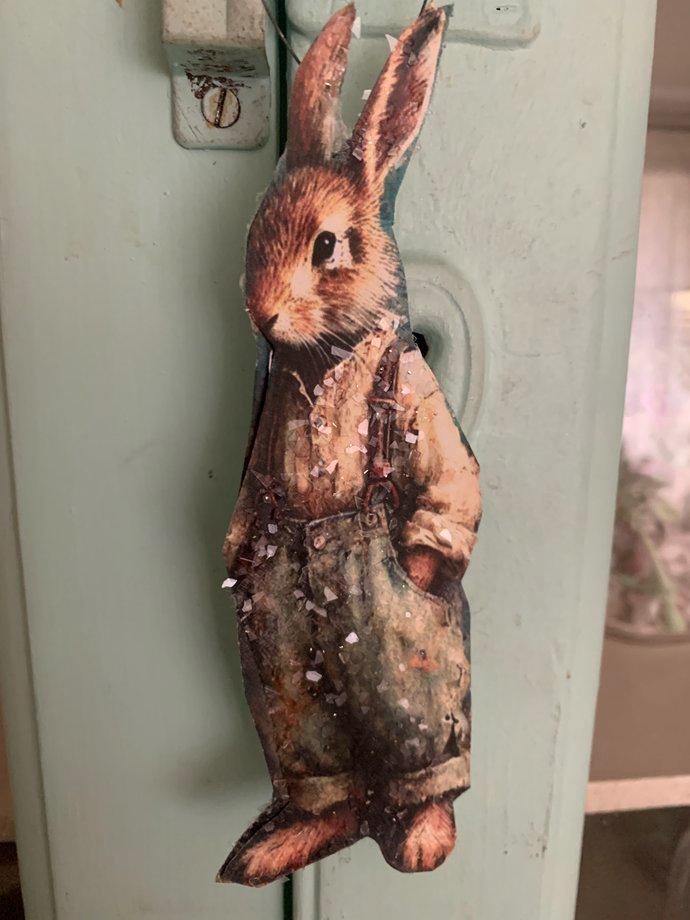 Easter*spring*rabbits*rabbit*bunny*bunnies*ornament*randy Rabbit*german ...