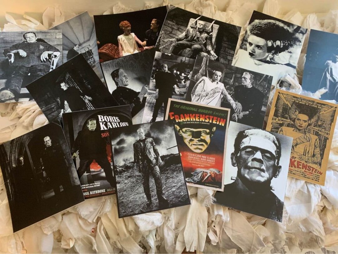 HALLOWEEN FRANKENSTEIN CARDS*16 Different Images*5x7 Inches Each*blank ...