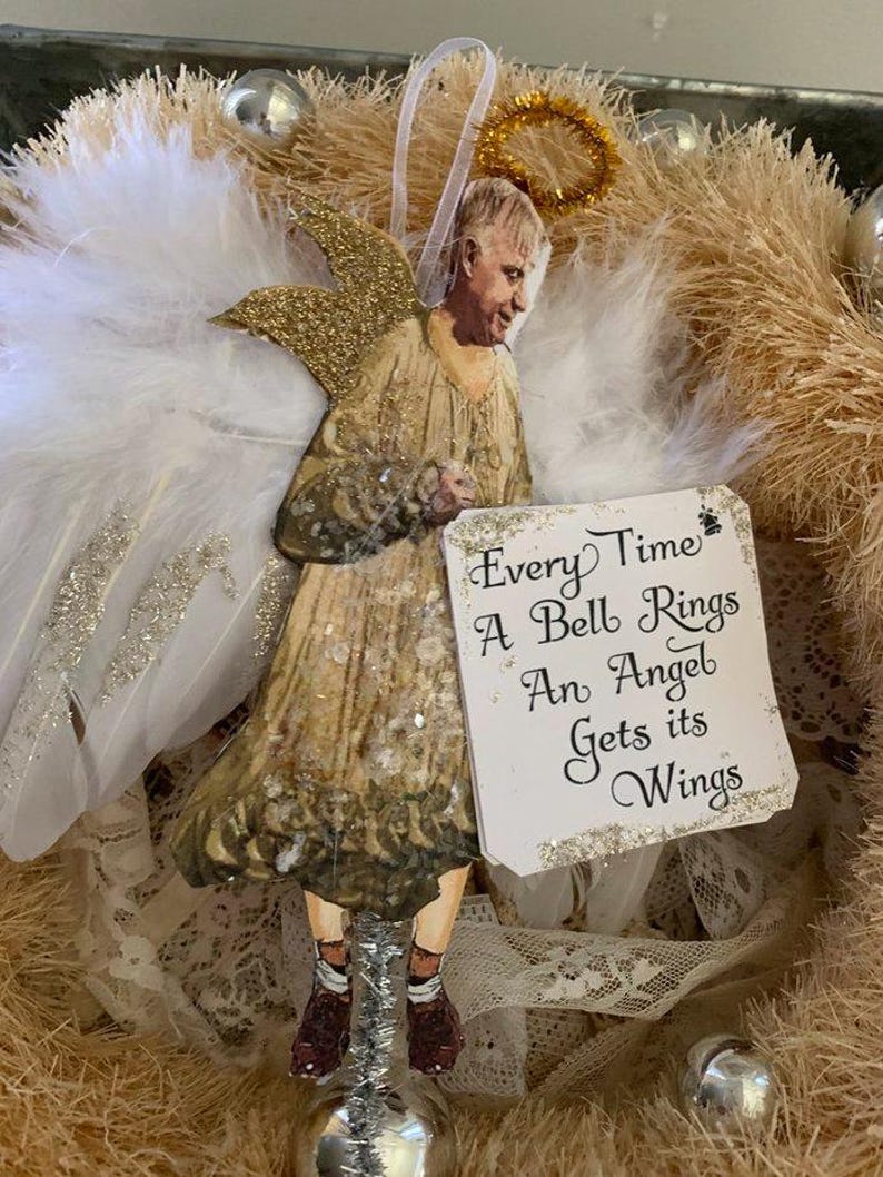 CLARENCE Angel It's a Wonderful Life ORNAMENT B*every Time a Bell Rings ...