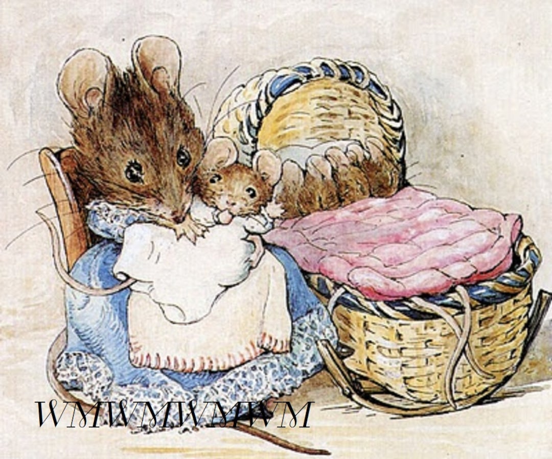 Beatrix Potter Mouse With Baby Dear*multi Sizes*pillows*sachets*door ...
