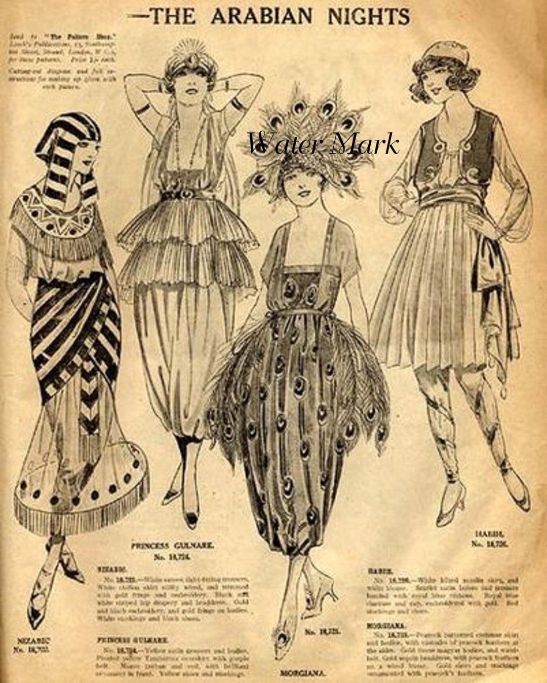 Halloween Ad Costumes 1900's*instant Digital Download,cards, Tags ...