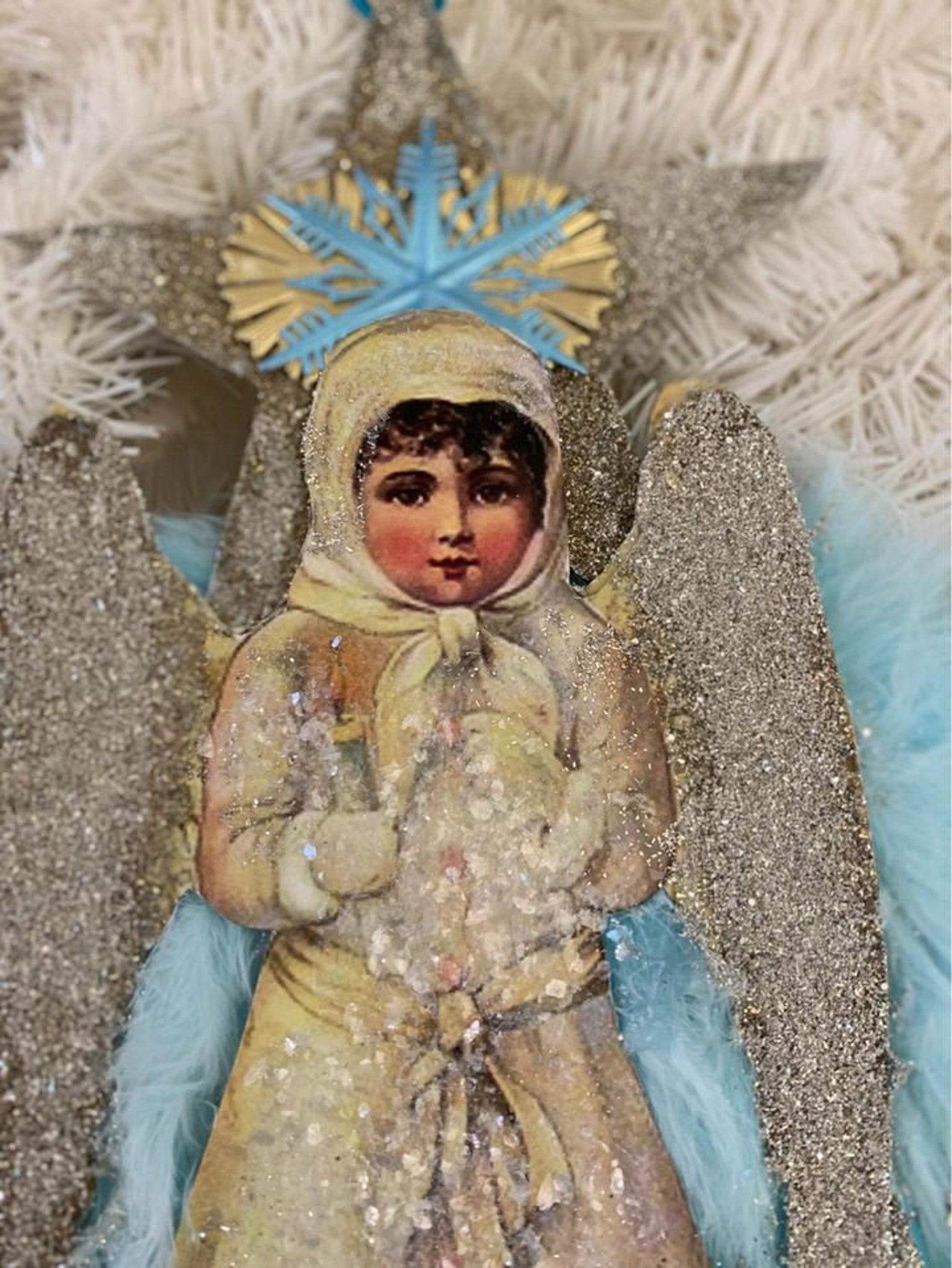 Christmas Angel*dresden*handmade From Start to Finish*cut Two Layers ...