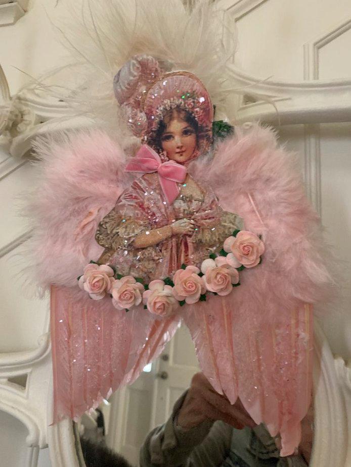 Angel*alyssa*christmas*anytime*ornament*fir or Feather Tree*home Decor ...