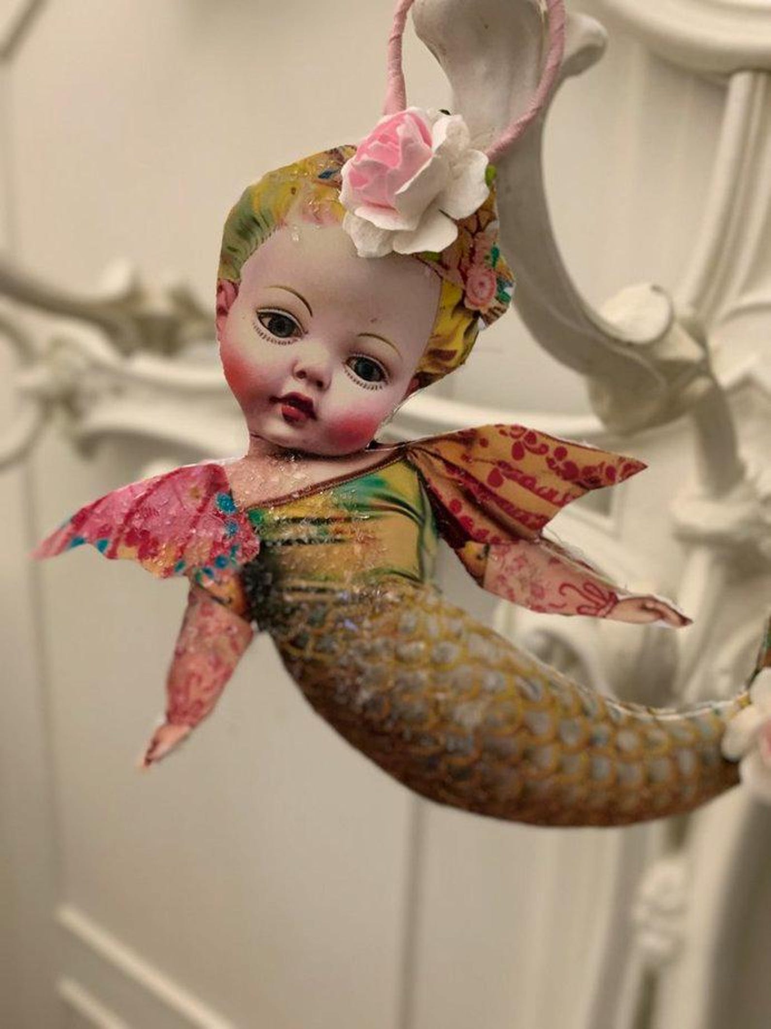 MERMAID Little Darling Ornament*primrose*she is a Darling*german ...