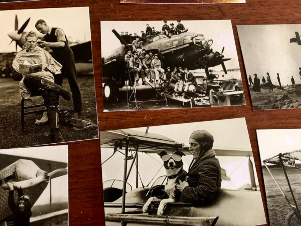 AVIATION vintage style postcardsAirplaneQuality card | Etsy