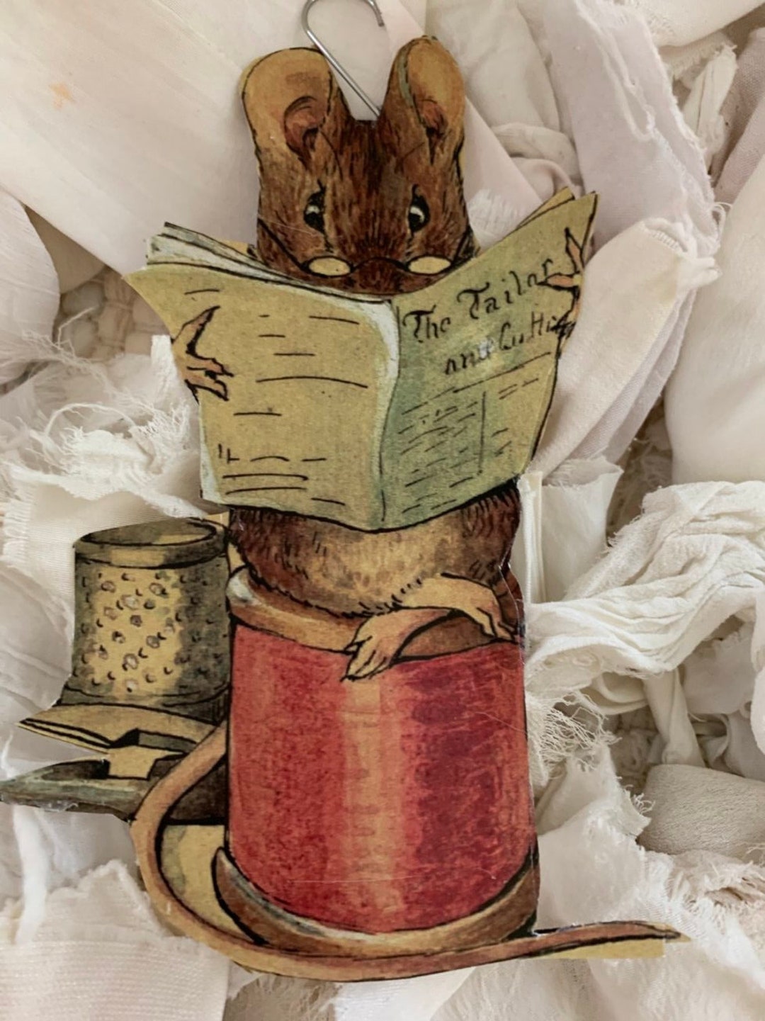 Beatrix Potter Mouse Reading the Newspaper Ornament*oh Darling*fir Tree ...