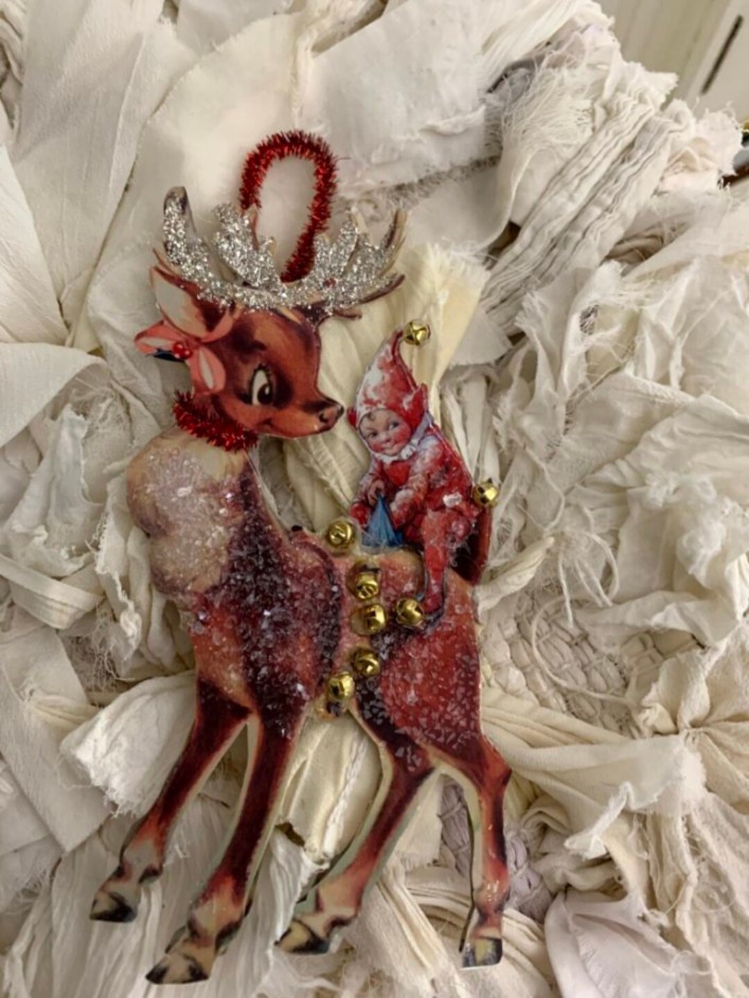 ELF Efrain and His Faithful Reindeer Arrow*ornament*velvetrabbit ...