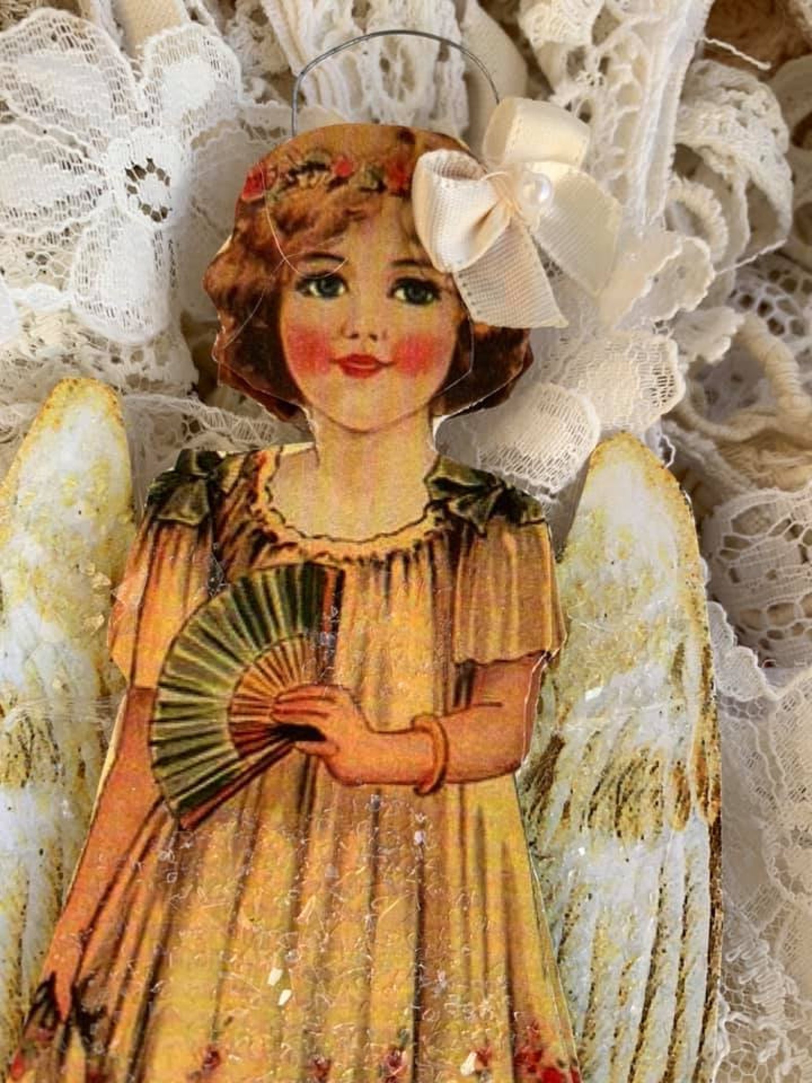 Angel*paper Doll Ornament*christmas Any Time Mary Catherine Paper Doll ...
