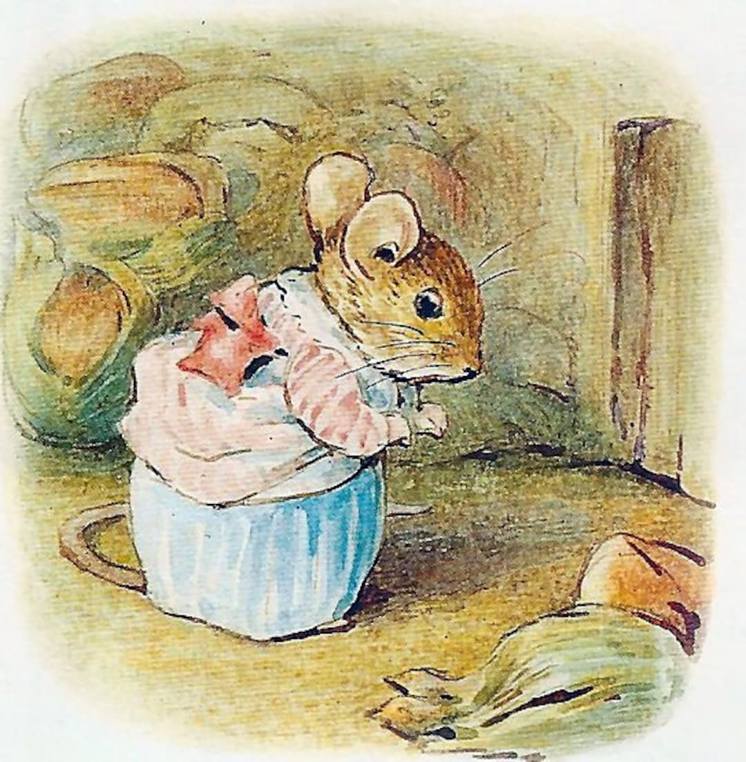 Beatrix Potter LL Mouse in Blue Skirt*multi Sizes*pillows*sachets*door ...