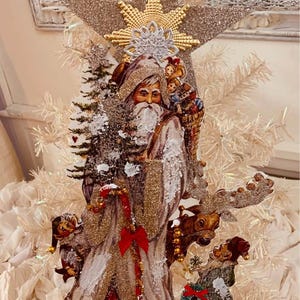 Dresden Ornament*santa Claus*st. Nicholas Victorian CHRISTMAS Dresden ...