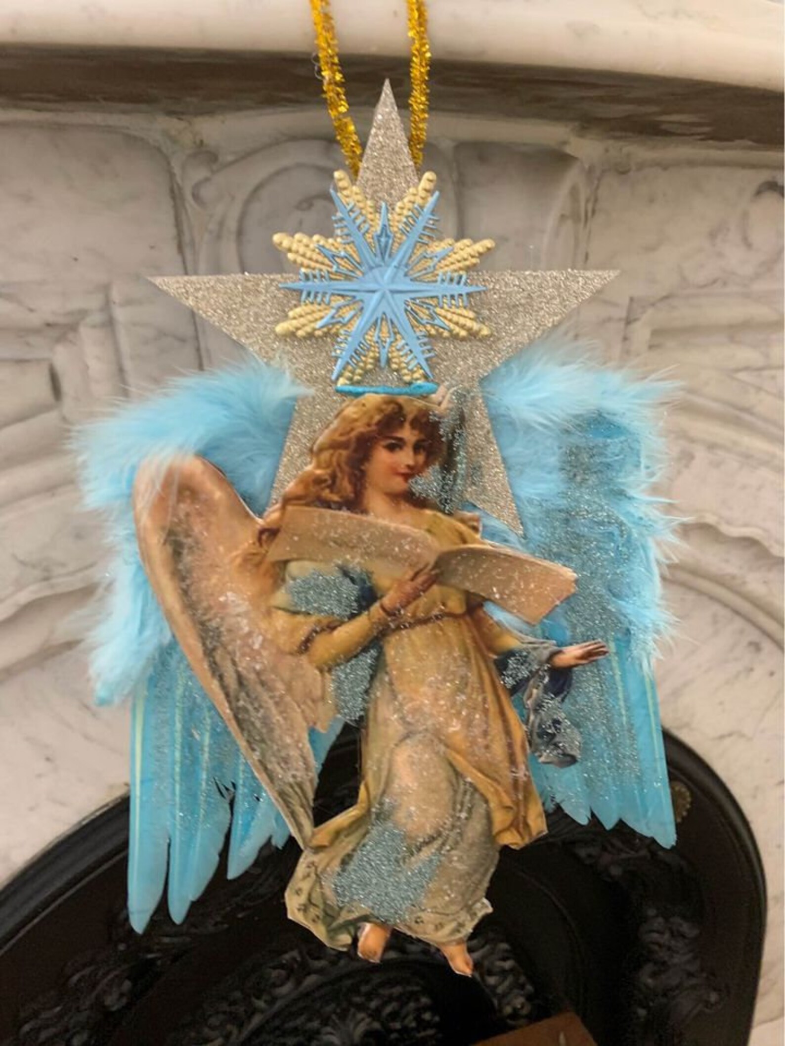Light Dresden Angel ORNAMENT With the Seafoam Wingsgerman - Etsy