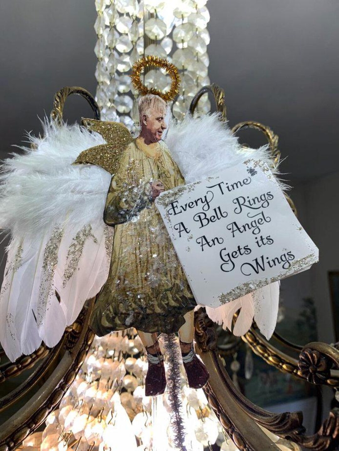 CLARENCE Angel It's a Wonderful Life ORNAMENT B*every Time a Bell Rings ...