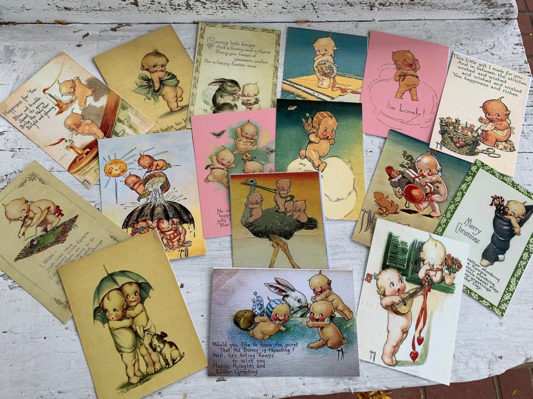 Kewpie Vintage Style Postcards SERIES One*quality Card Stock*16 ...