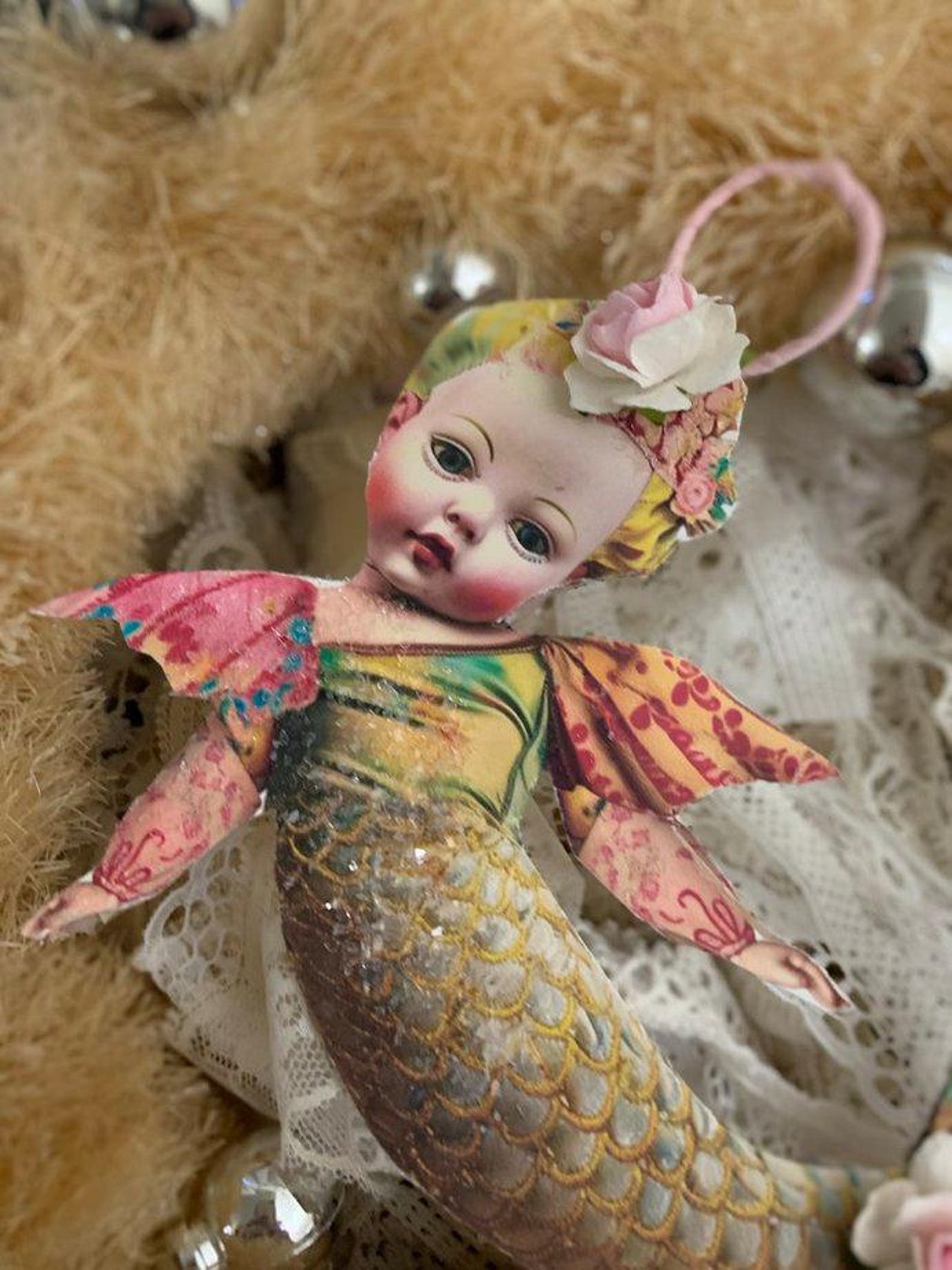 MERMAID Little Darling Ornament*primrose*she is a Darling*german ...