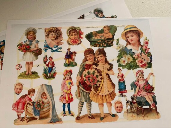 Paper Papercraft designs Arts & Crafts Inspirational lot of German die ...