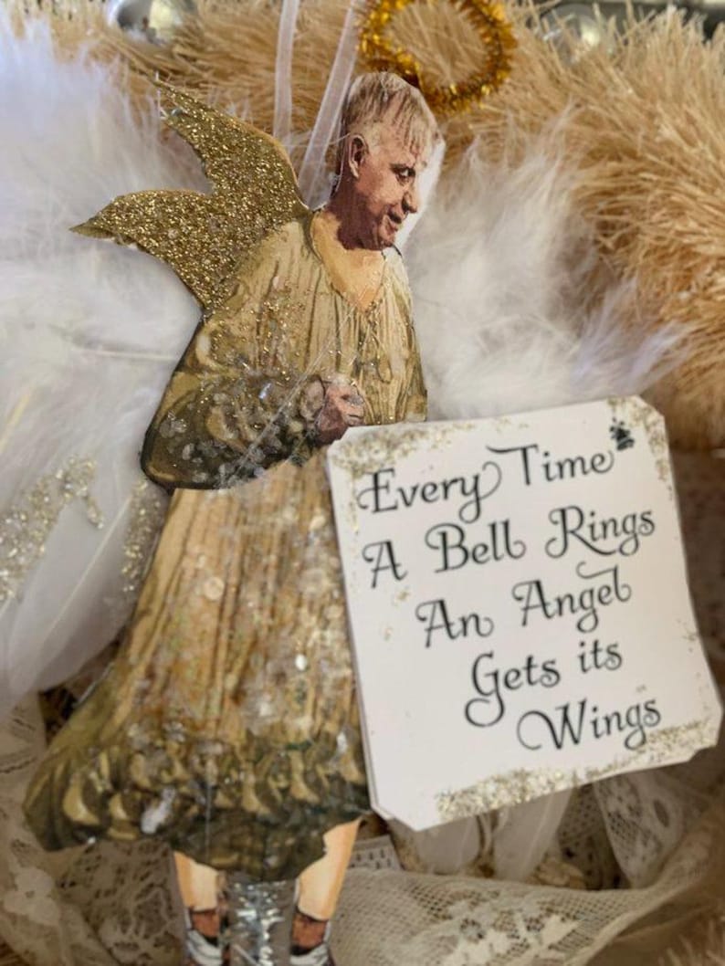 CLARENCE Angel It's a Wonderful Life ORNAMENT B*every Time a Bell Rings ...