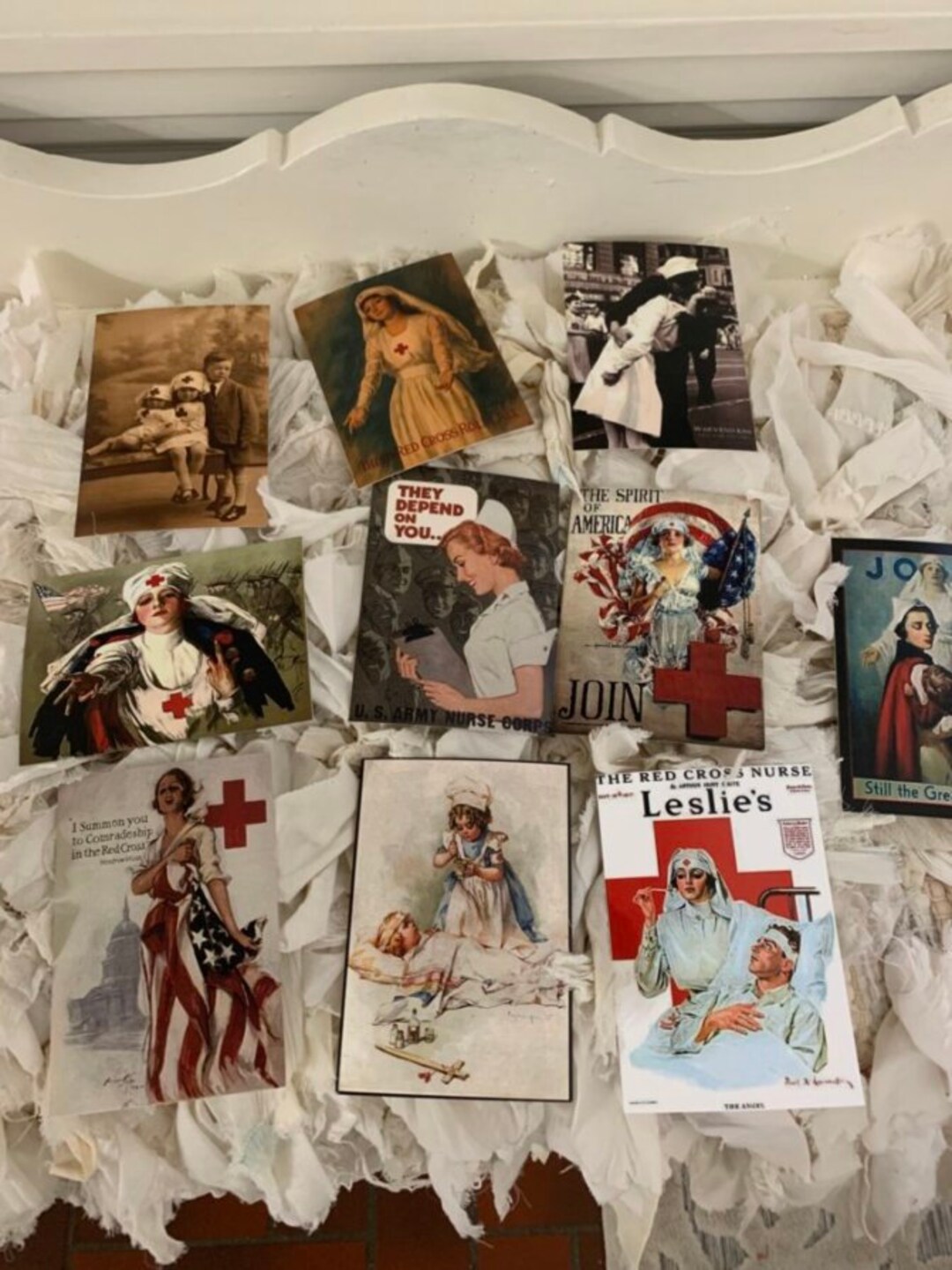 NURSE Vintage Style Postcards*10 Different*10 Snow White Envelopes ...