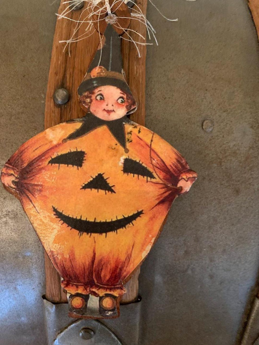 Halloween LITTLE Witch PUDGE Wood Ornament*two Sided*gorgeous Graphics ...