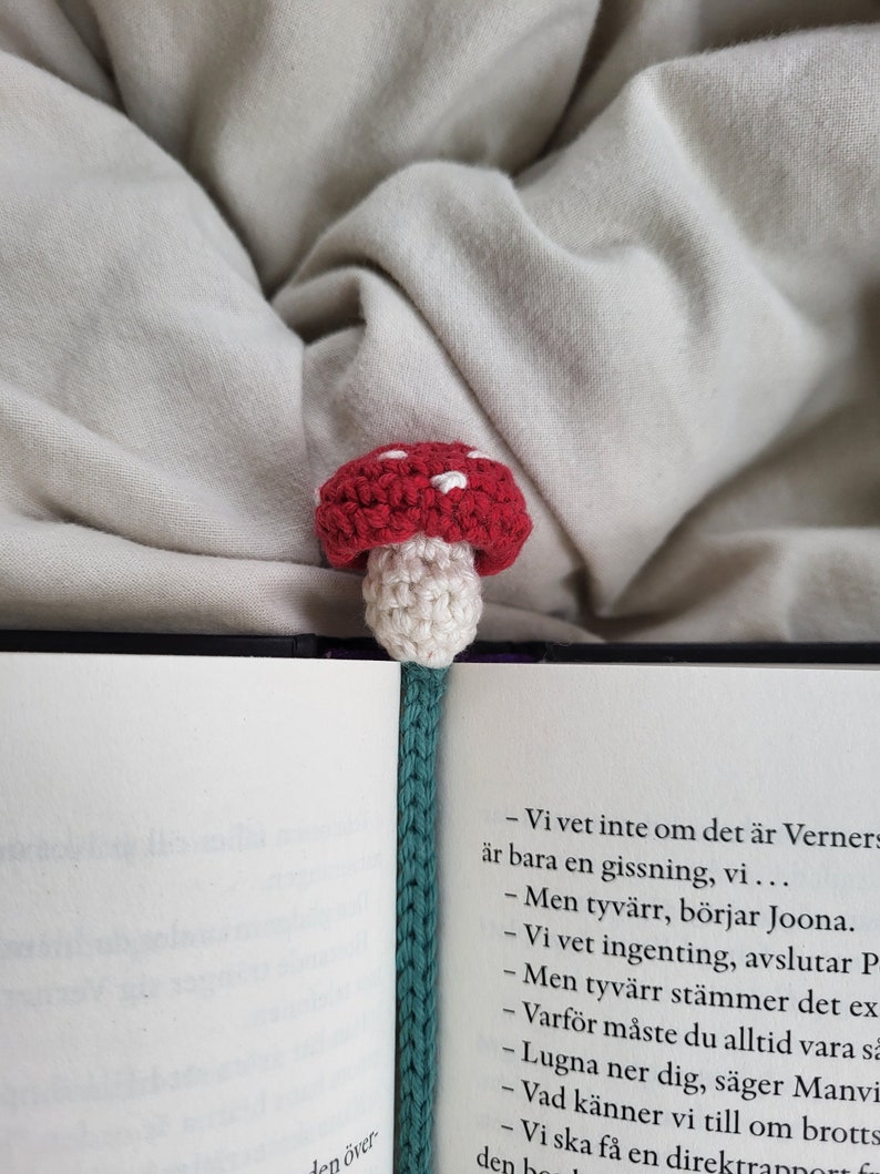 Crochet Mushroom Bookmark Pattern | Pdf-file | Beginnerfriendly Crochet ...