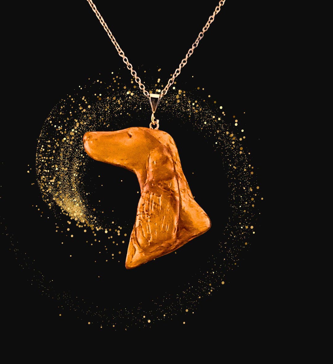 Gold Irish Setter Necklace - Etsy