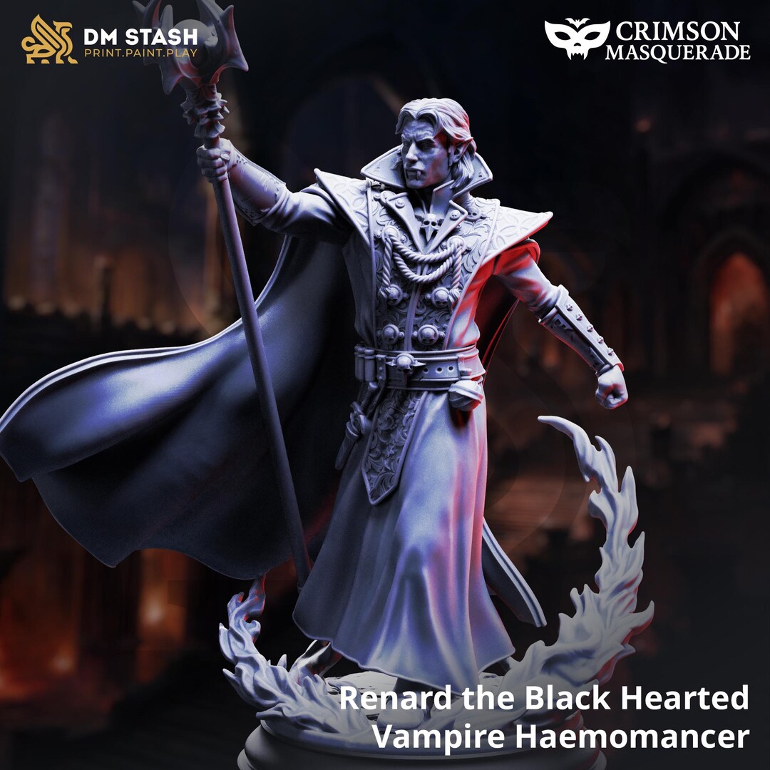 Vampire Blood Mage - Renard the Black Hearted by DM Stash - Etsy